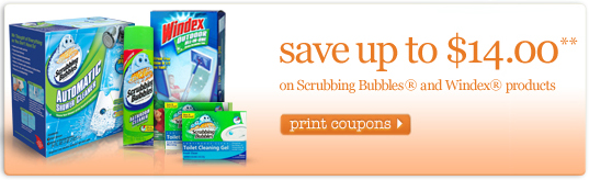 New $14 in Scrubbing Bubbles and Windex Printable Coupons - Deal ...