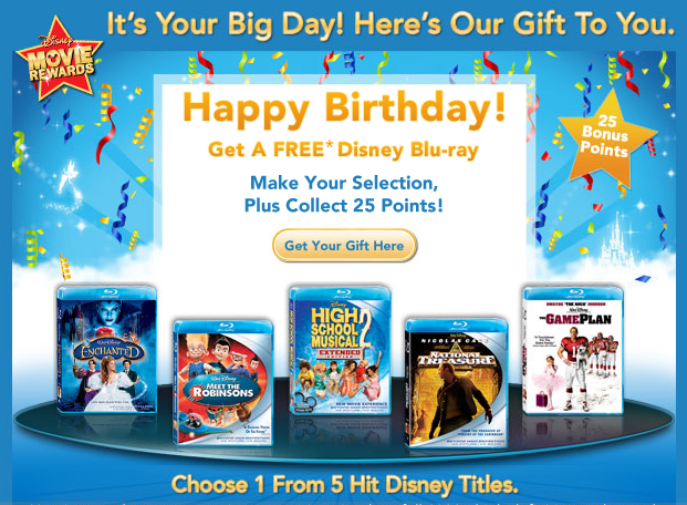 Disney Movie Rewards: Free Blu-ray for Your Birthday! - Deal Seeking Mom