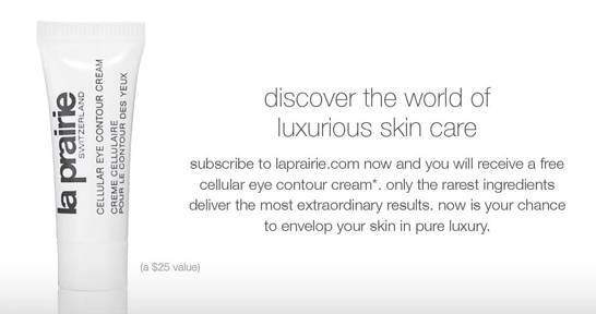 La Prairie Cellular Eye Contour Cream FREE Sample - Deal Seeking Mom