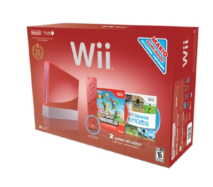 Red Wii Console + 2 Games As Low As $167.80 {FREE Shipping} - Deal ...