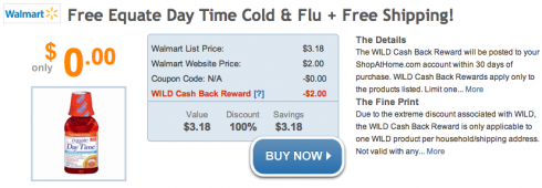 Walmart: FREE Equate Day Time Cold & Flu (Today Only!) - Deal Seeking Mom