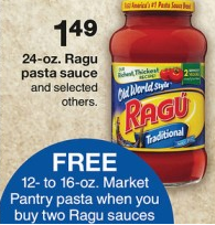 Ragu Pasta Sauce $0.62 at Target - Deal Seeking Mom