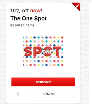 NEW Target Cartwheel 10% Off The One Spot - Deal Seeking Mom