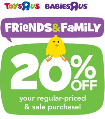 Toys R Us NEW 20% off Printable Coupon - Deal Seeking Mom
