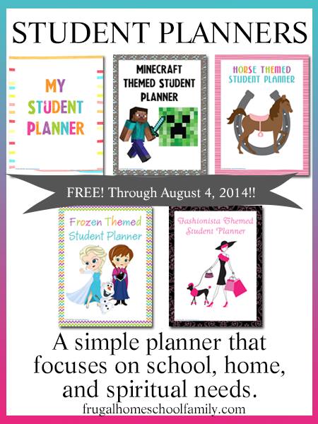 Students Planners FREE Downloads (7 Assorted Themes!) - Deal Seeking Mom