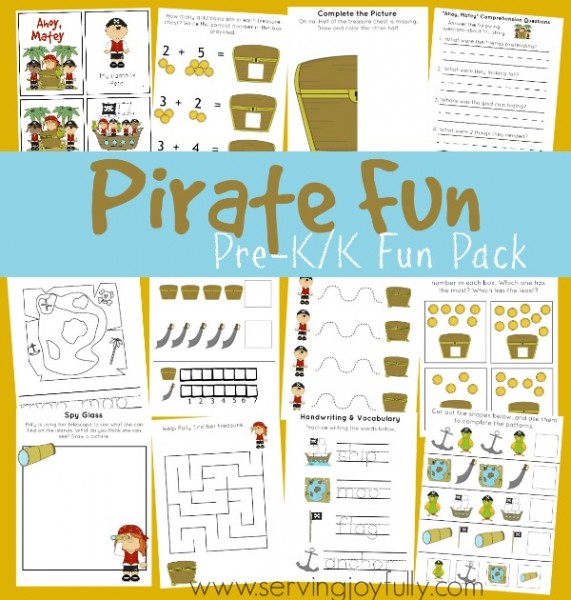 Pirate Fun Pre-K FREE Fun Pack Download - Deal Seeking Mom