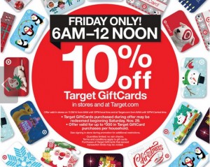 Get 10% Off Target Gift Cards (Black Friday) - Deal Seeking Mom