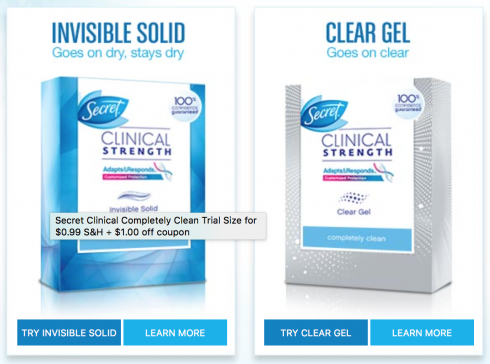 FREE Trial Size Secret Deodorant Sample - Deal Seeking Mom