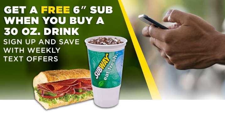 Subway FREE Sub with Drink Purchase - Deal Seeking Mom