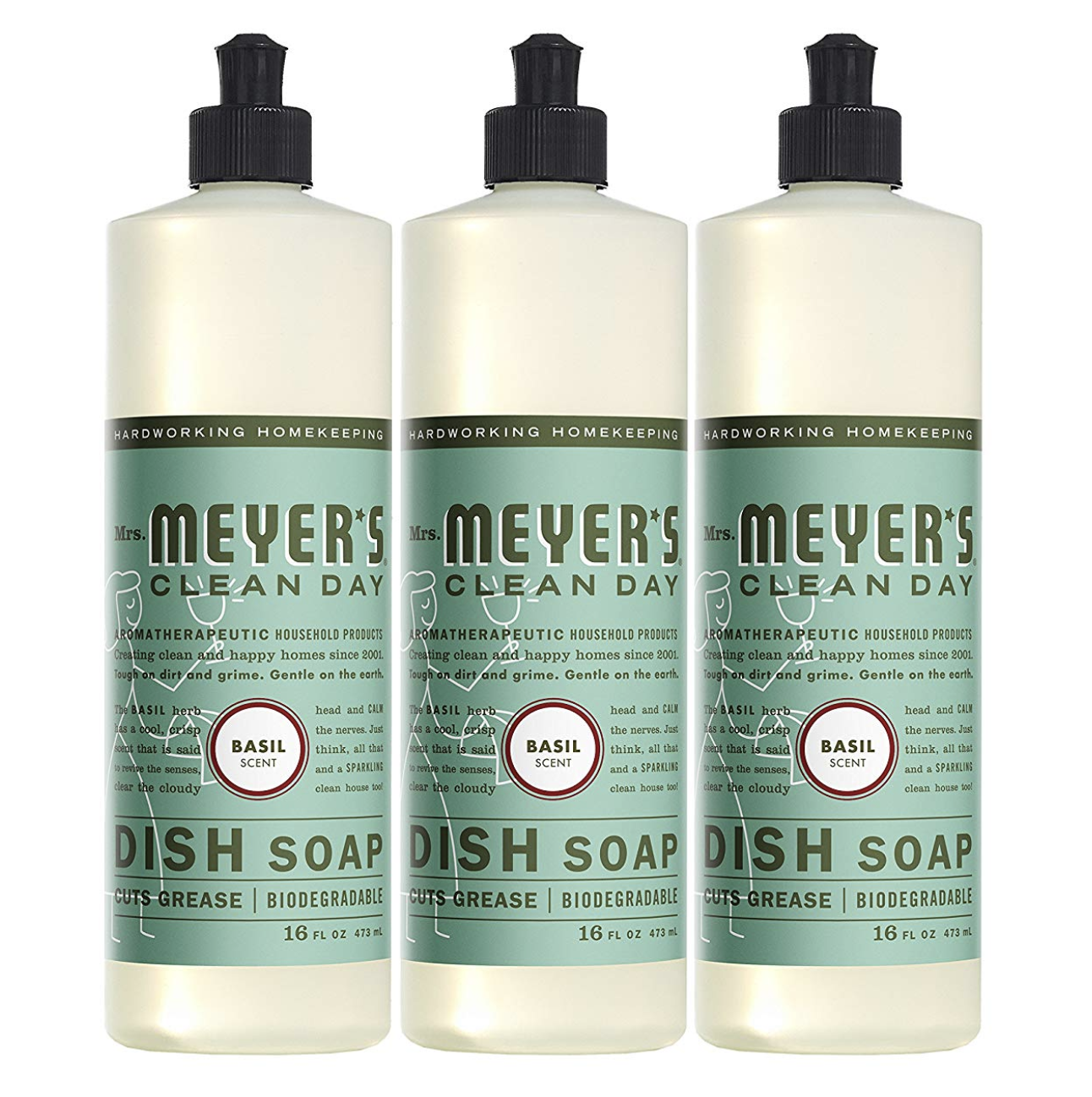 3-pk. Mrs. Meyer's Basil Dish Soap As Low As $6.38 Shipped! - Deal ...