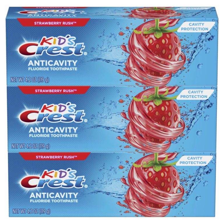 Crest Strawberry Kid's Cavity Protection Fluoride Toothpaste (3-pk.) As ...